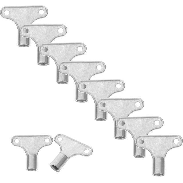 WORGEOUS 10 Pcs Radiator Keys for Old Bleed Hole Holder Barrier Gate ...