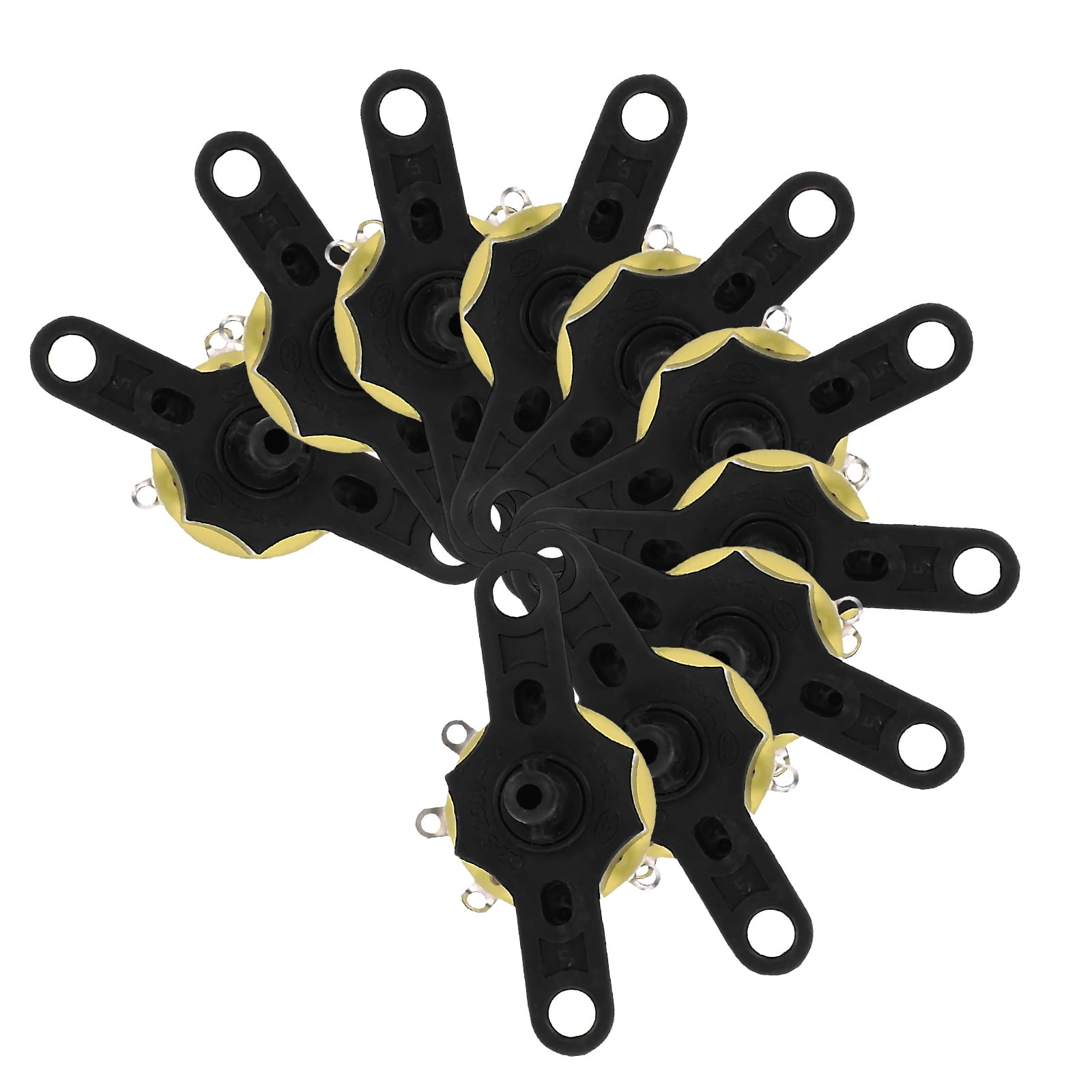 WORGEOUS 10 Pcs Rotary Light Switch Safety Lock Button Key Cabinet Push ...