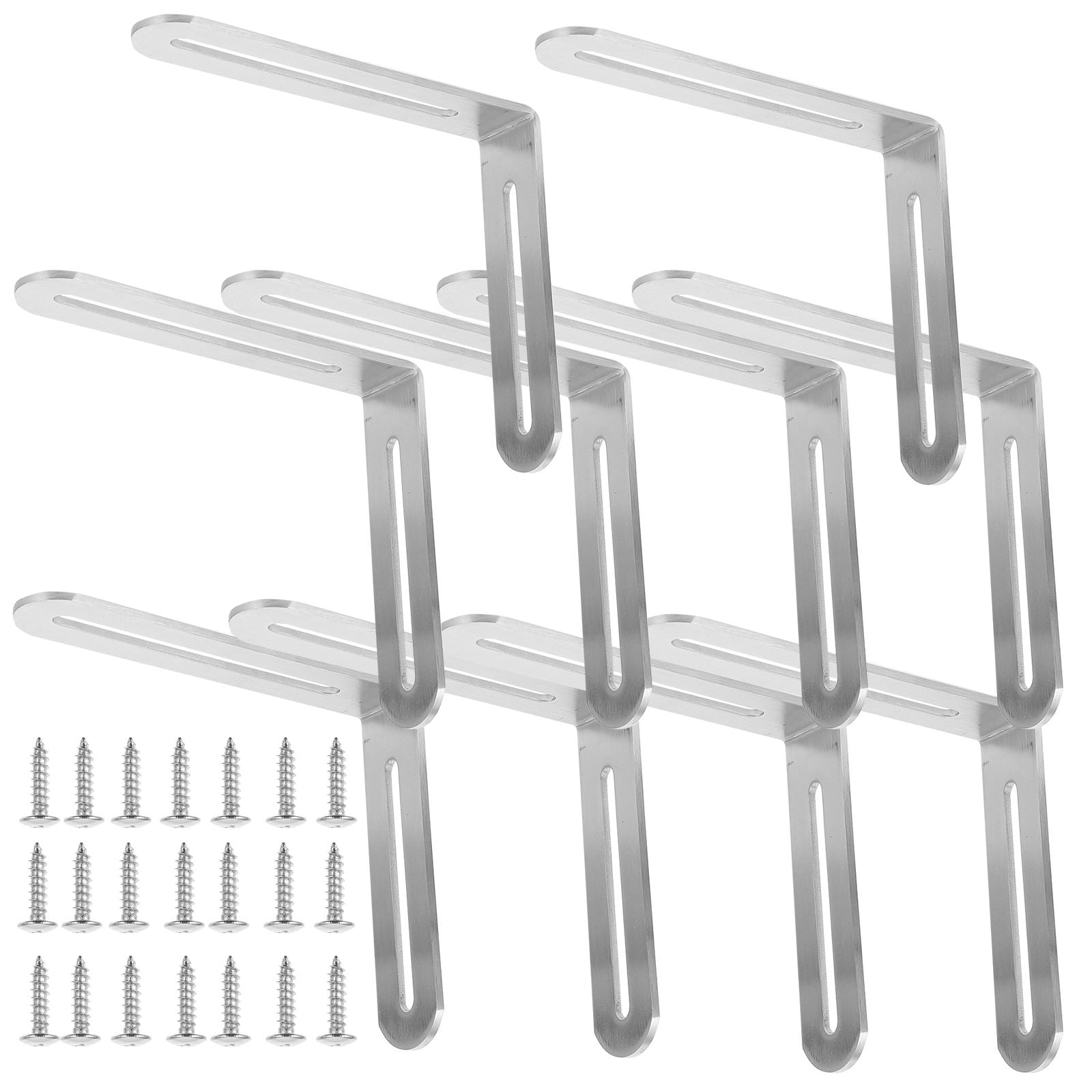 WORGEOUS 10 Pcs Screw Right Angle Bracket Corner Code Brackets ...