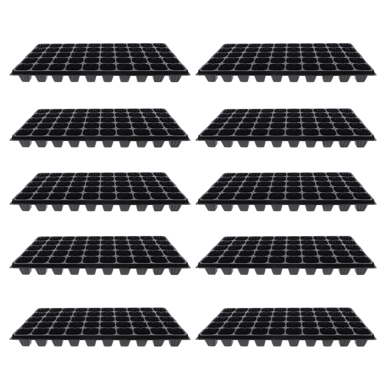 HINTRMENT Germination Trays Growing Trays Black PP 10Pcs 54x28cm ...