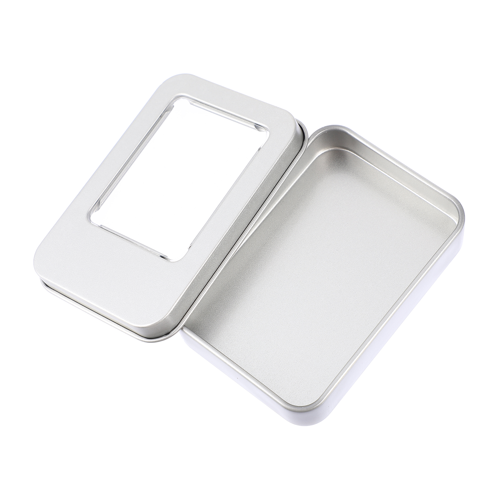 WORGEOUS 10 Pcs Square Window Iron Box USB Flash Drive Storage ...