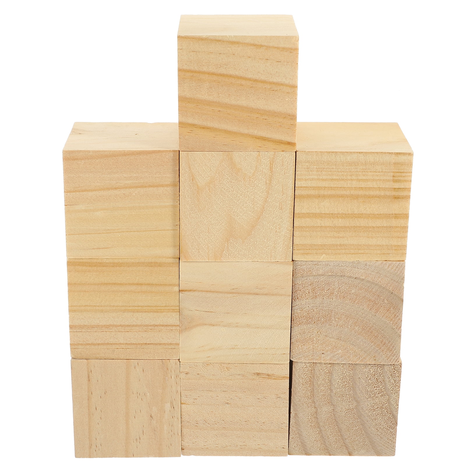 WORGEOUS 10 Pcs Stacker Craft Cube Square Blocks DIY Projects Office ...