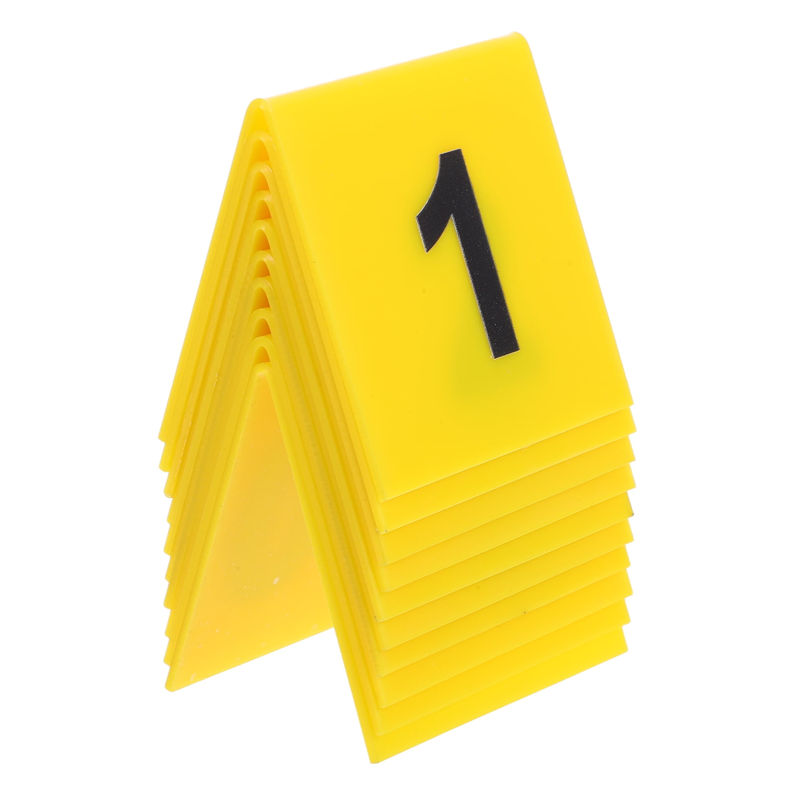 WORGEOUS 10 Pcs Table Numbers Cards with Holders Plate Tent Food Rack ...