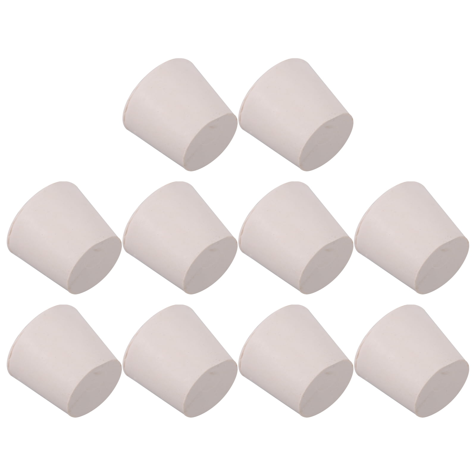 WORGEOUS 10 Pcs Tapered Flask Sealing Plug Rubber Flange Tubes Sink ...