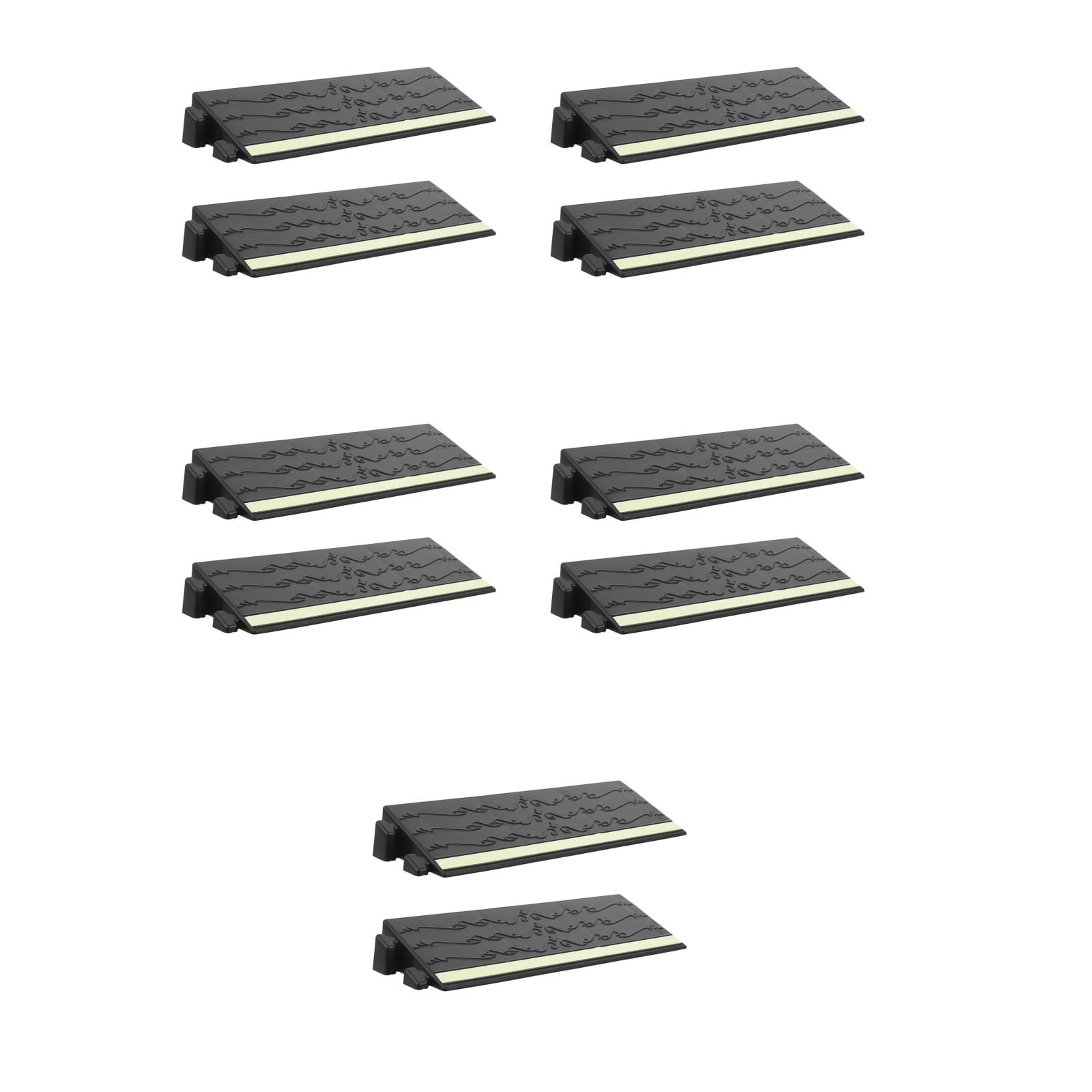WORGEOUS 10 Pcs Threshold Ramp Rise Threshold Ramp Doorway Wheelchair ...
