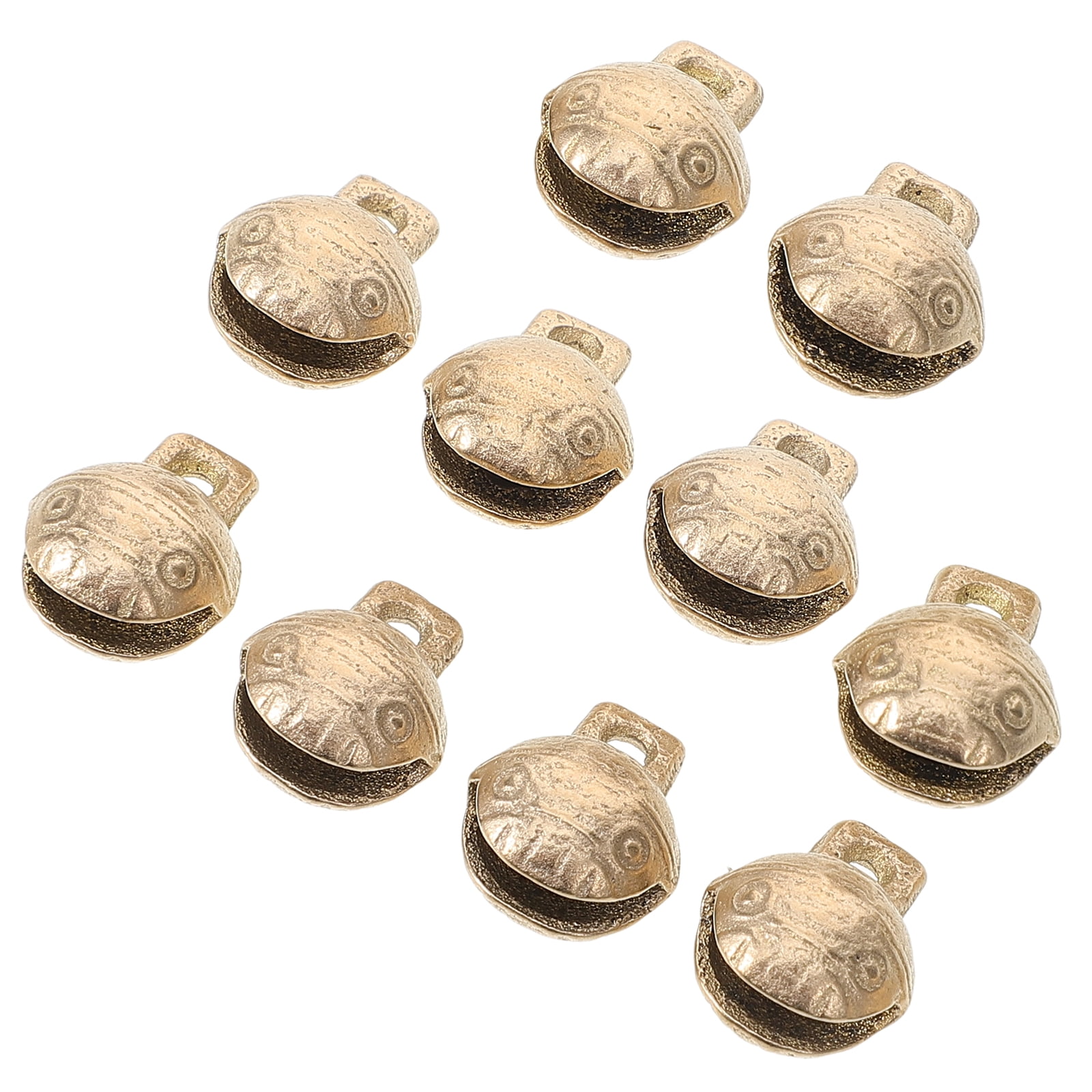 WORGEOUS 10 Pcs Tiger Head Bell Goat Bells for Collars Cat with Cow ...