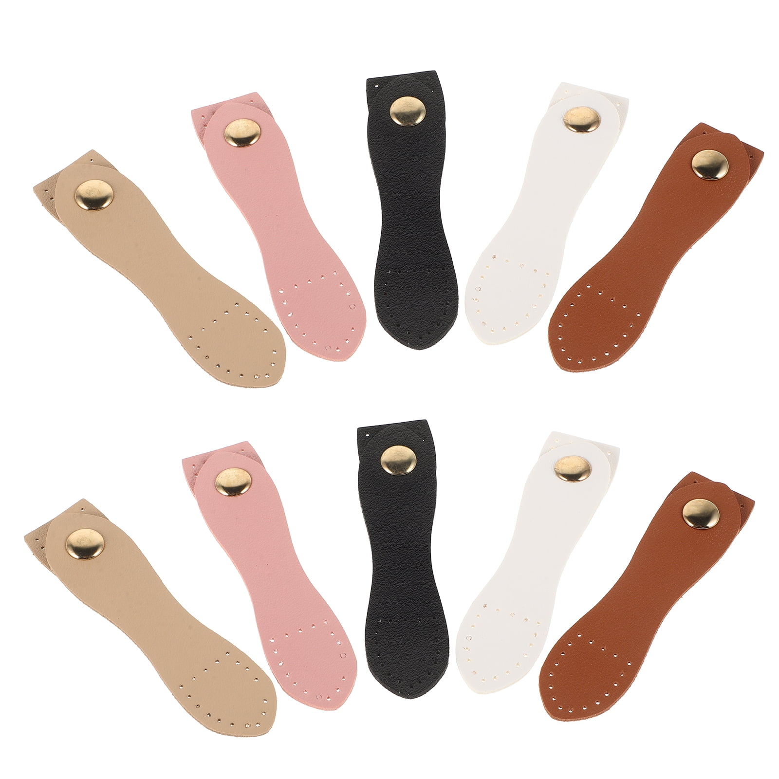 10pcs Sturdy Snap Buckles for Bags Lightweight PU Material Assorted ...