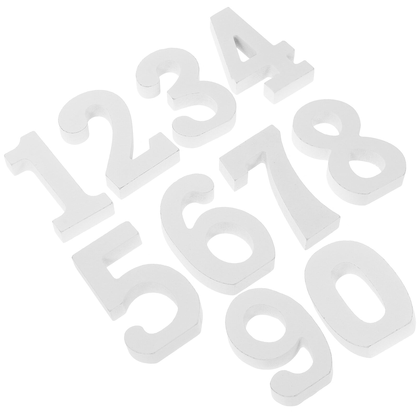 WORGEOUS 10 Pcs Wood Number Decor Wooden LED Marquee Letter Lights ...