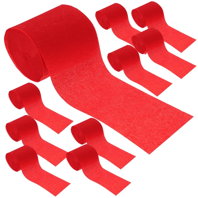 WORGEOUS 10 Rolls Colored Crepe Paper Streamers Decorative Streamers ...