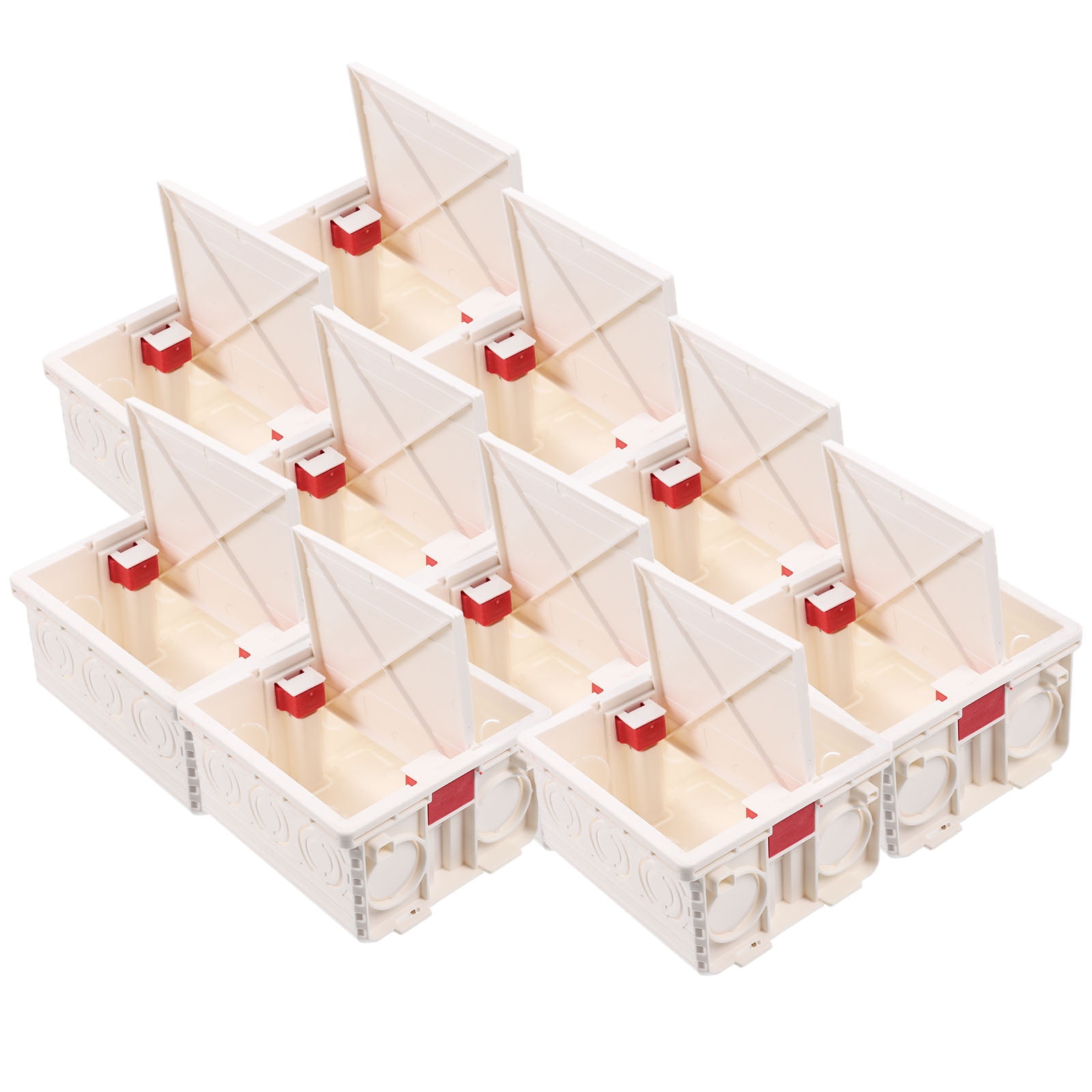 WORGEOUS 10 Sets Wall Socket Boxes 86 Type Wall Socket Mounting Box ...