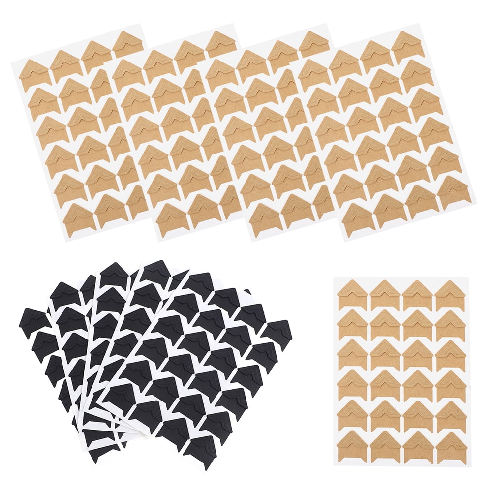 WORGEOUS 10 Sheet Hot Stamping Photo Corner Album Stickers - Walmart.com
