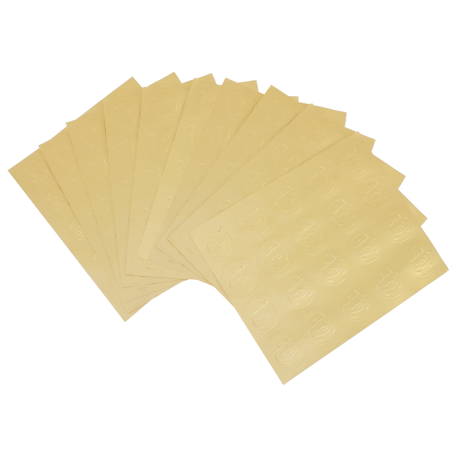 WORGEOUS 10 Sheets Embossed Graduation Cap Stickers Self-Adhesive Seals ...