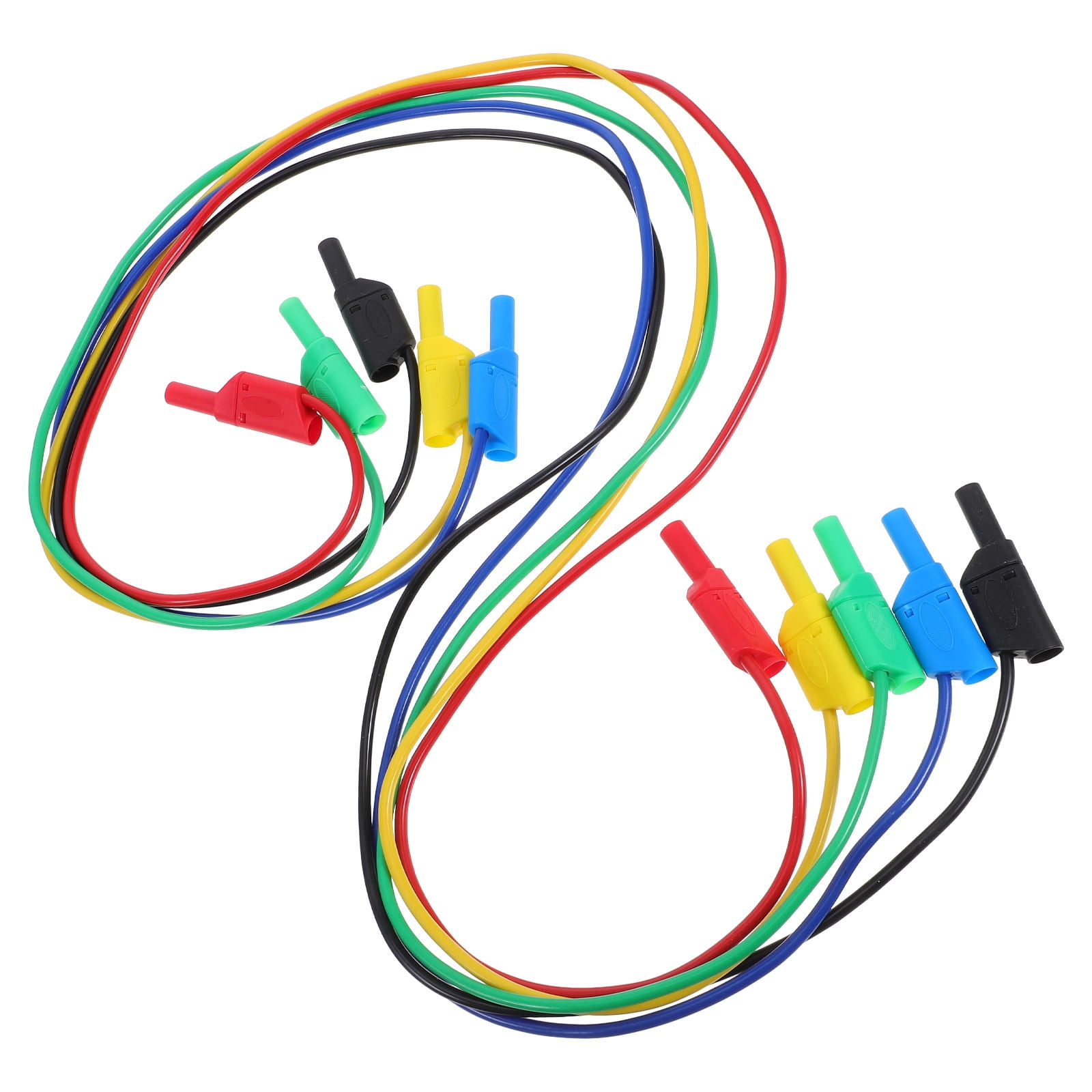 WORGEOUS 10 pcs 4mm Banana Plug Cable Lead Test Cable Lead Line ...