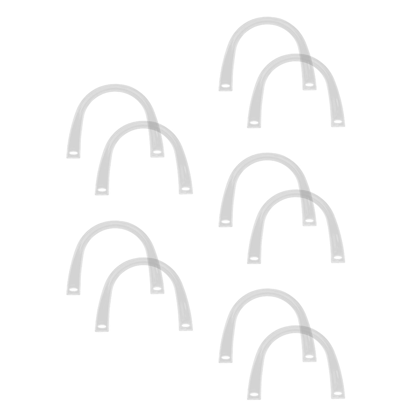 GOOHOCHY WORGEOUS 10 pcs Clear Purse Handle Grips D Handle Replacement ...