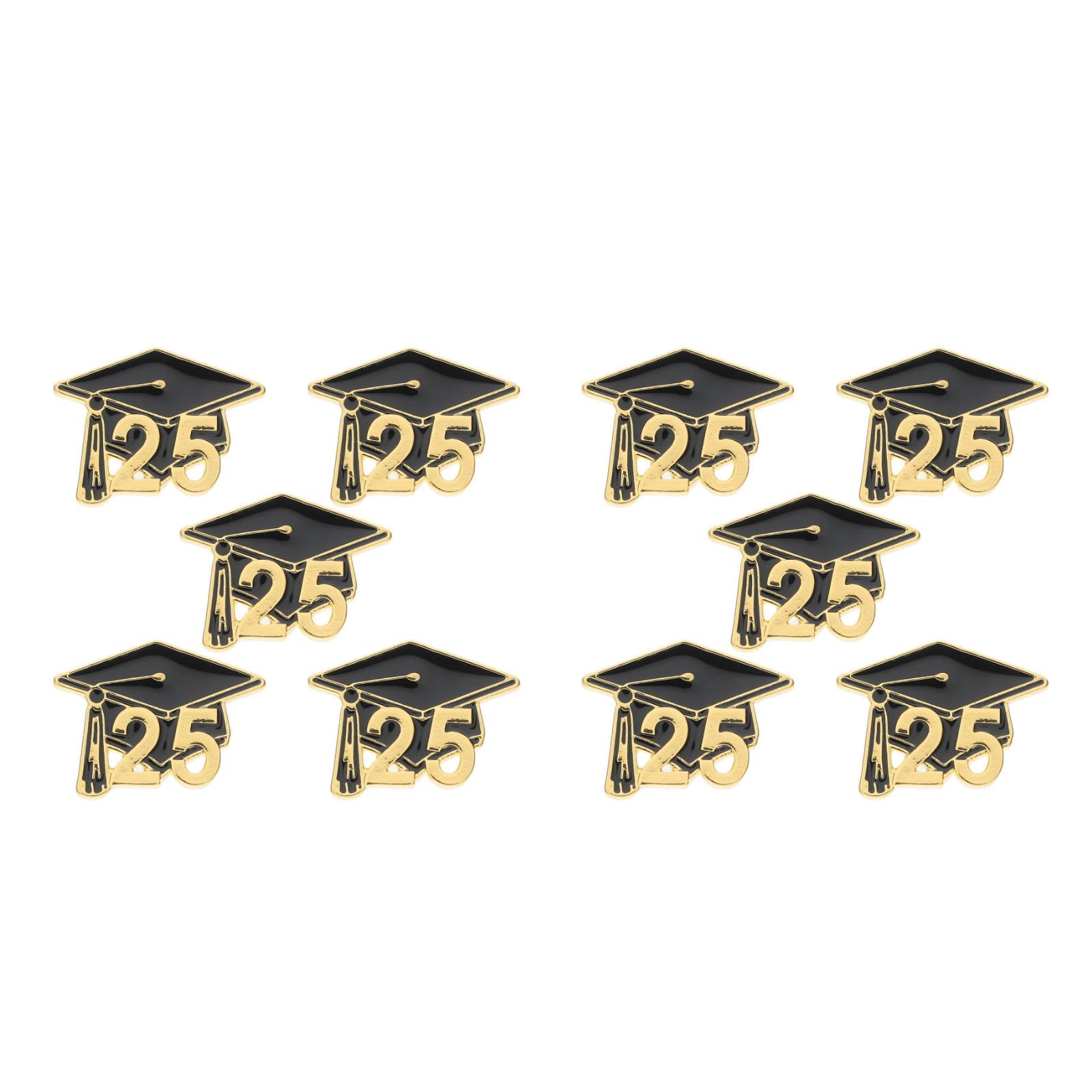 WORGEOUS 10 pcs Graduation Jacket Brooch 2025 Graduation Cap Brooch ...