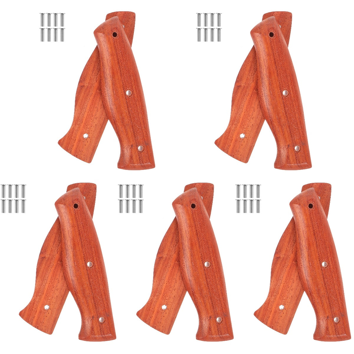 GETAJGHSD 10Pack Replacement Wooden Knife Handles for Professional ...