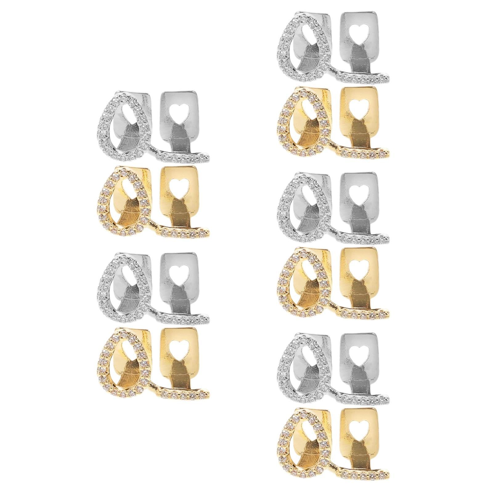 WORGEOUS 10 pcs Plated Gold Mouth Teeth Hip Hop Teeth Plain Top Tooth ...