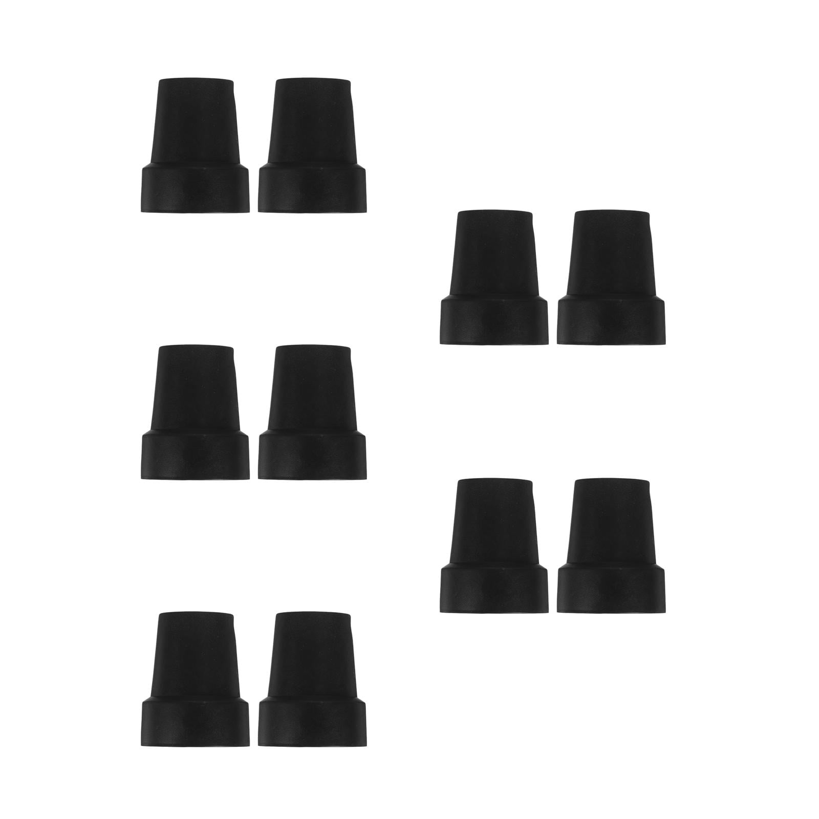 WORGEOUS 10 pcs Rubber Cane Tips Replacement Cane Tips Heavy Duty ...