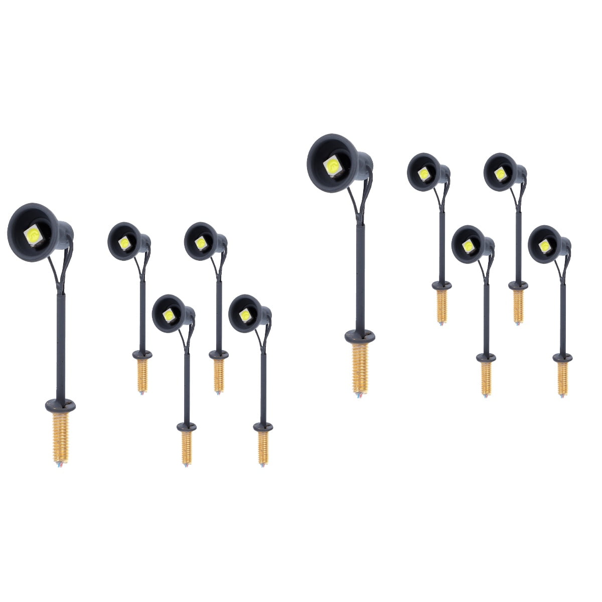 WORGEOUS 10 pcs Sand Table Spotlights DIY Material Signal Light Model ...