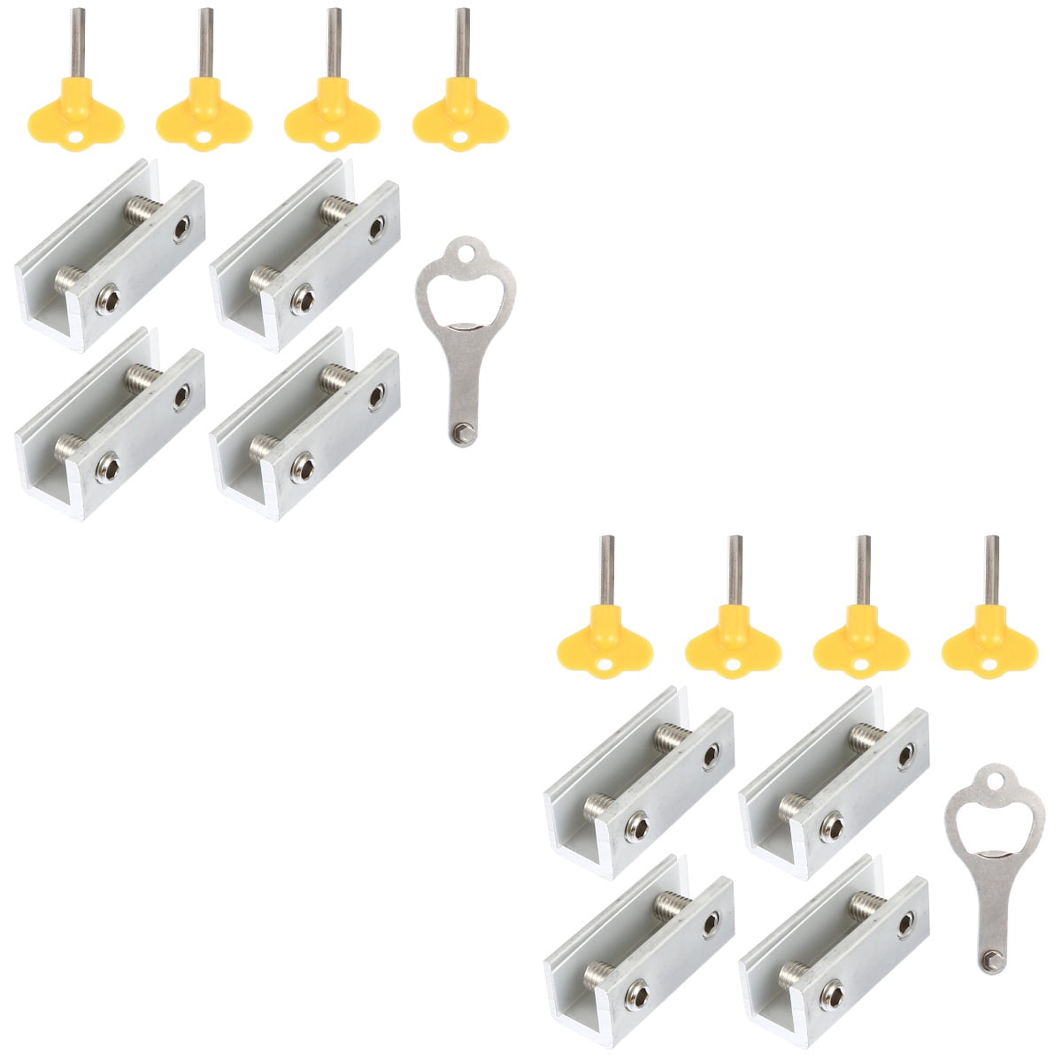 WORGEOUS 10 pcs Sliding Window Locks Set Alloy Sliding Door Lock for ...