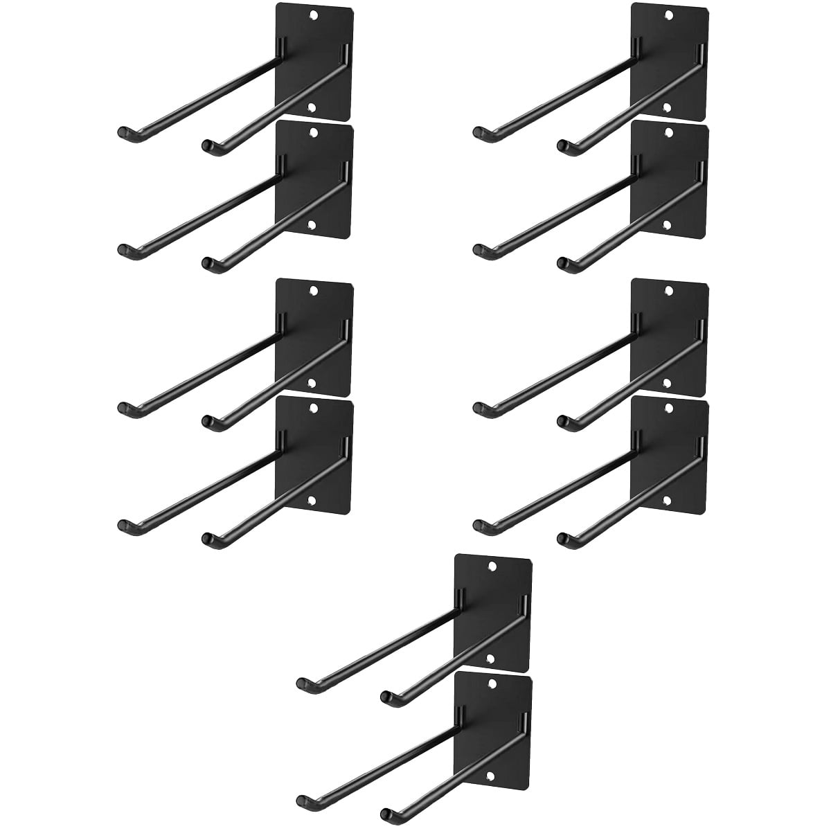 WORGEOUS 10 pcs Wall Mounted Mop Holder Broom Mop Gripper Garden Broom ...