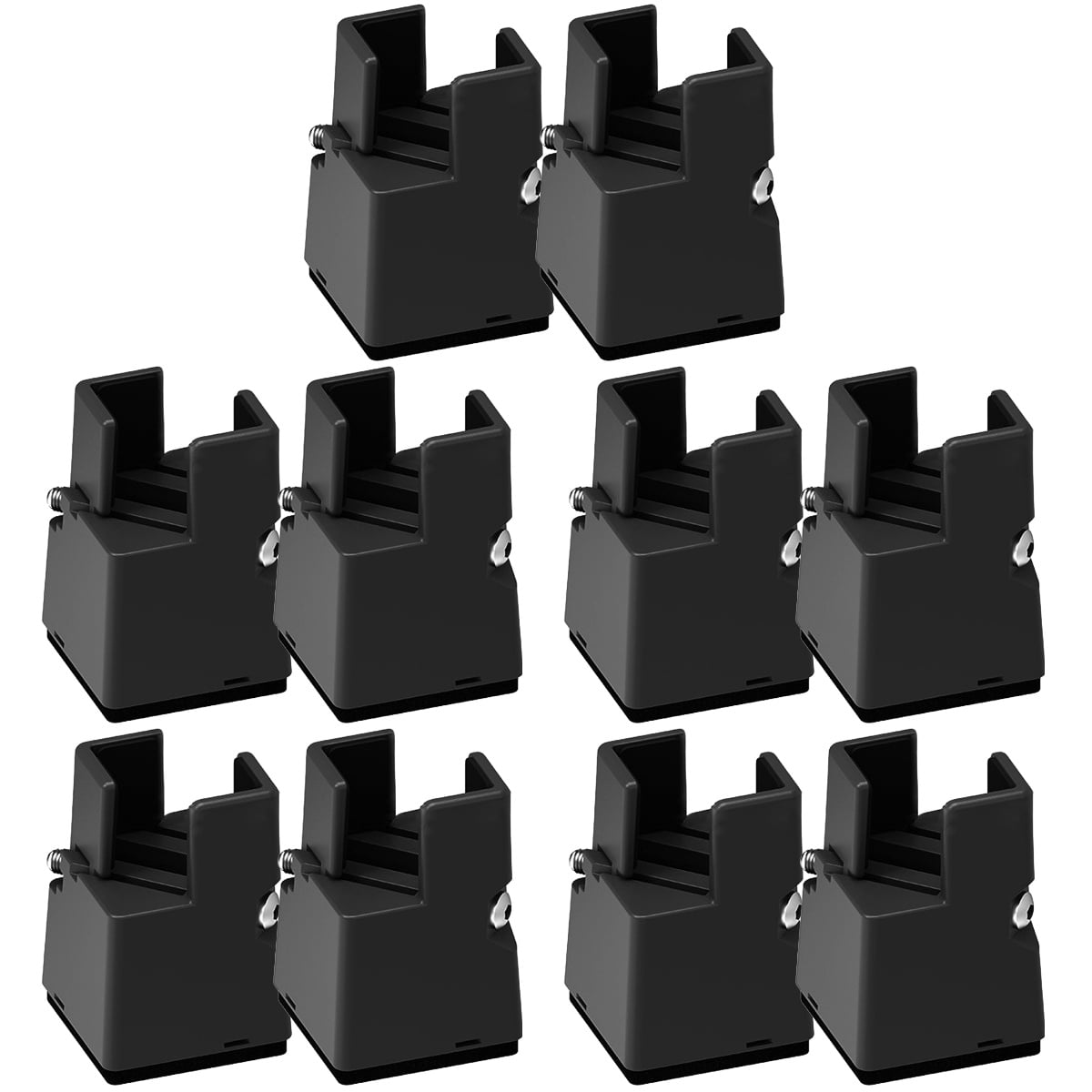 WORGEOUS 10 pcs Width Adjustable Bed Riser Bed Lifter 22-42mm Furniture ...