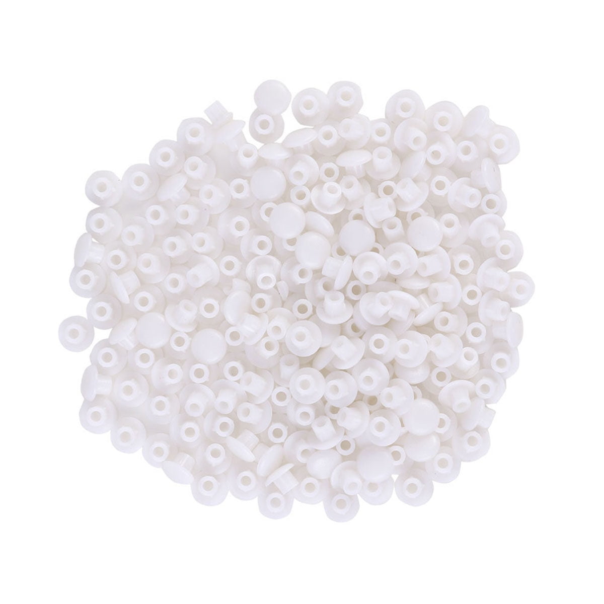 WORGEOUS 100 PCS Cabinet Door Screw Covers 0.70X0.50X0.60CM White ...