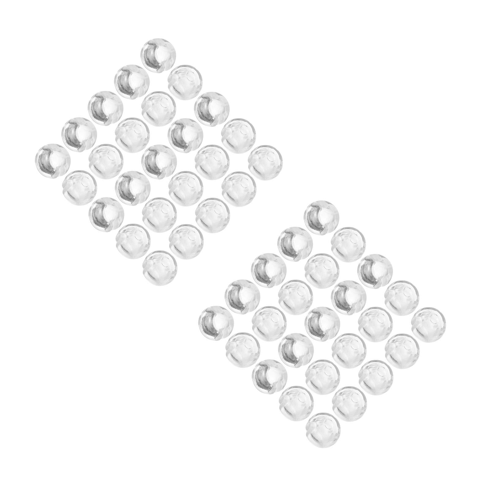 WORGEOUS 100 Pcs Beaded Chain Crimp Stop for Roller Shades Clear Beaded ...