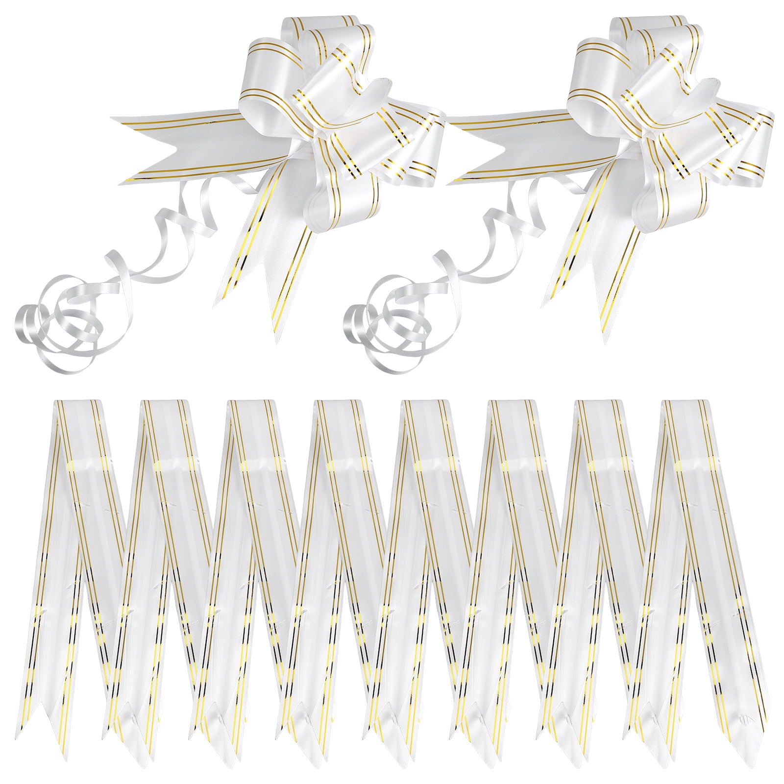 WORGEOUS 100 Pcs Bow Maker for Ribbon Wreaths Hand Drawn Flower Ribbons ...