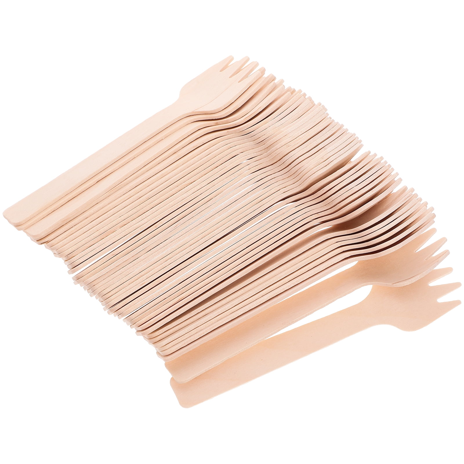 WORGEOUS 100 Pcs Food Fork Mini Forks Appetizers Flatware Tongs Serving ...
