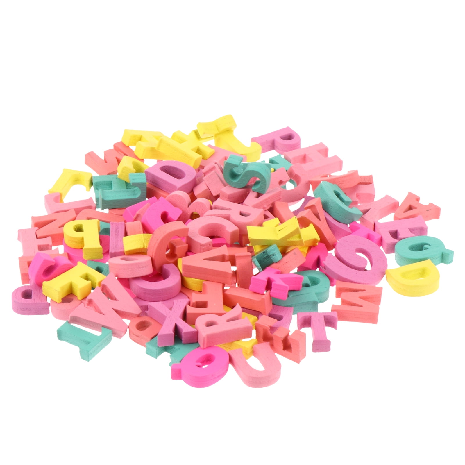 WORGEOUS 100 Pcs Macrame Dowel Colored Wood Blocks Decoration Making ...