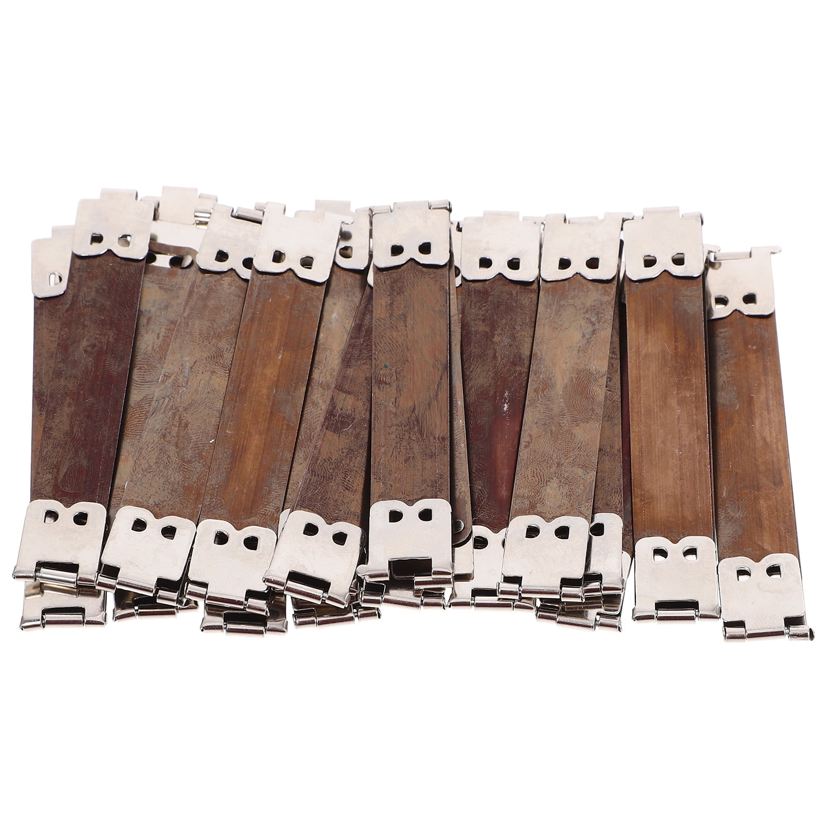 WORGEOUS 100 Pcs Metal Internal Flex Frame Handbag Hinges Spring Clip ...