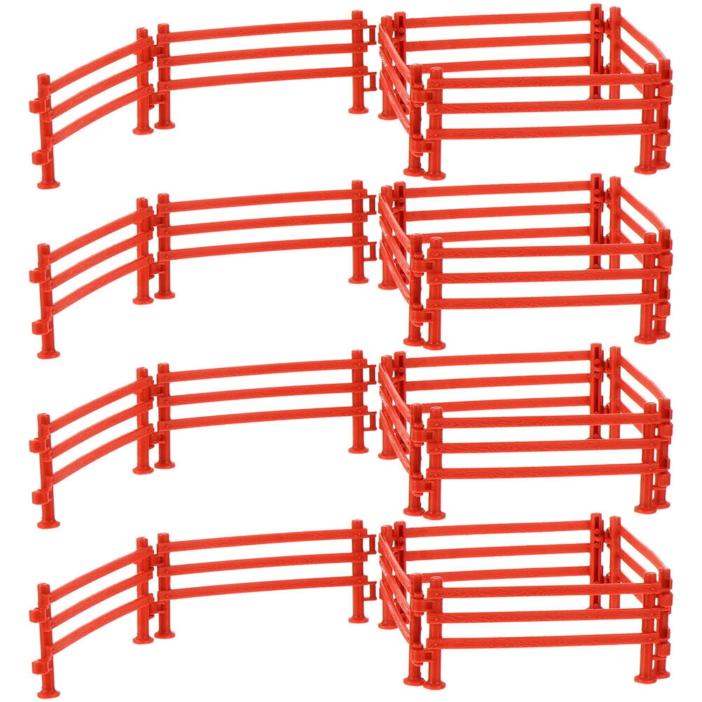 WORGEOUS 100 Pcs Miniature Fence Wire Mesh Toy Farm Fencing Toddler ...