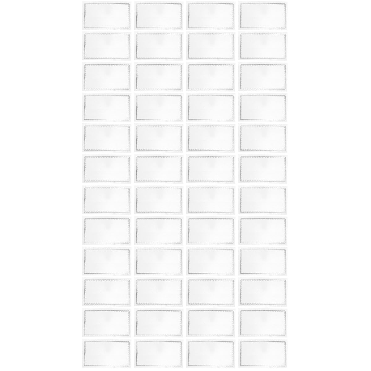 WORGEOUS 100 Pcs PVC Name Tag Holders Office Use Badge Number Tags ...