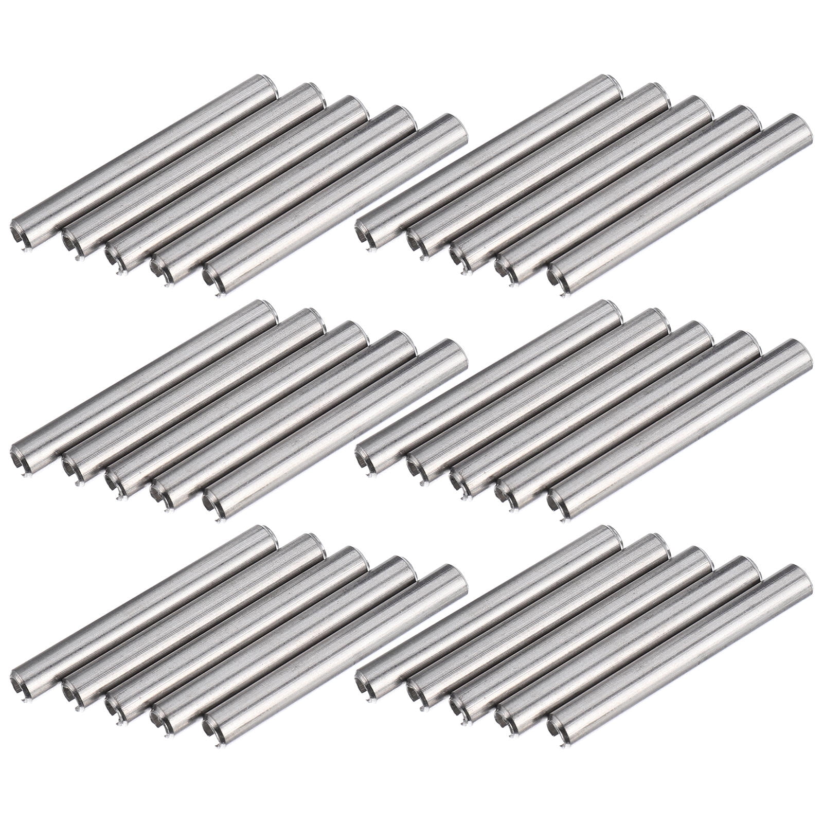 Worgeous 100 Pcs Stainless Steel Spring Pin Slotted Spring Pin Split ...