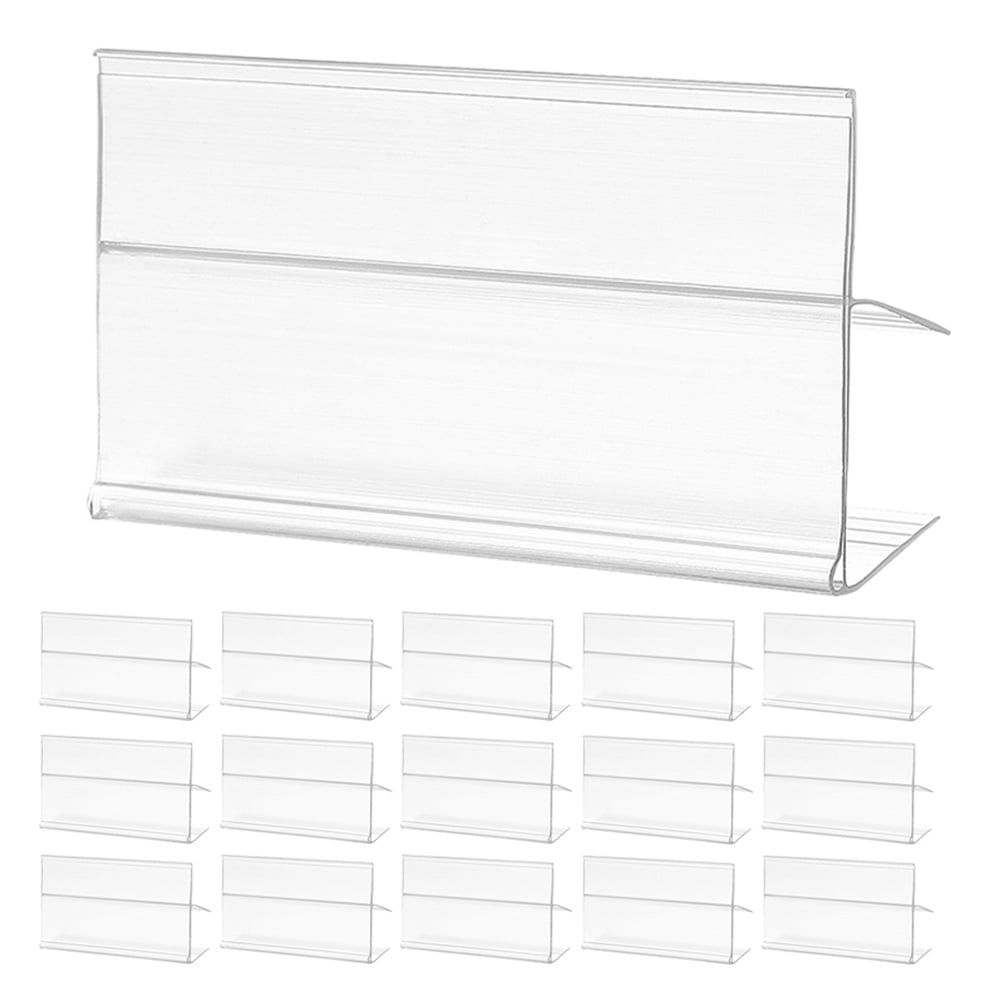 WORGEOUS 100 Pcs Pvc Wire Rack Label Holder For Supermarket Shelves ...