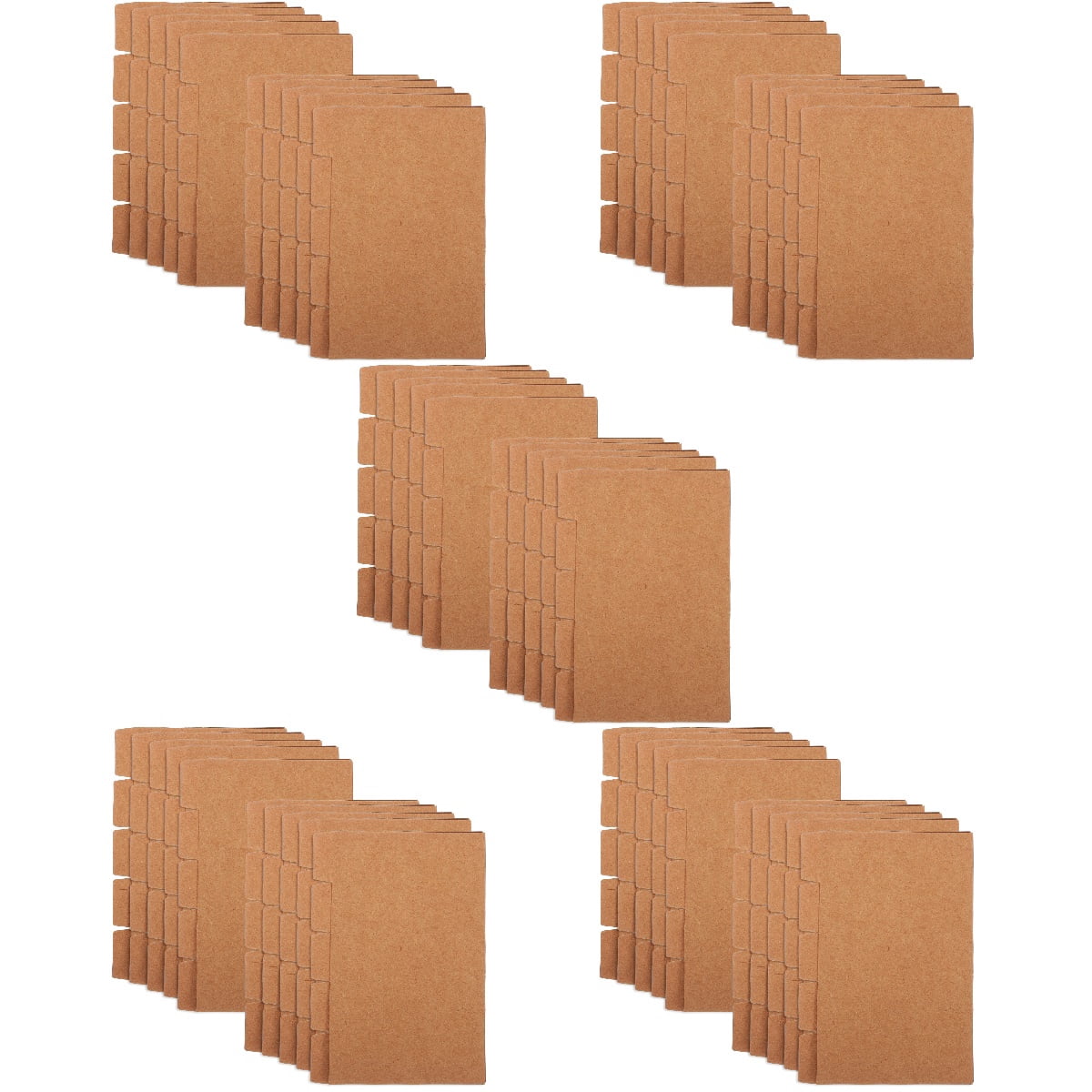 WORGEOUS 100 Sets of Professional Tab Dividers Portable Binder Dividers ...