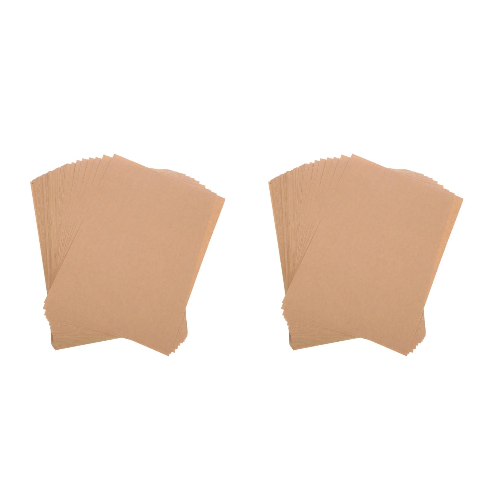 WORGEOUS 100 Sheets A4 Self-Adhesive Kraft Paper Stickers Labels ...