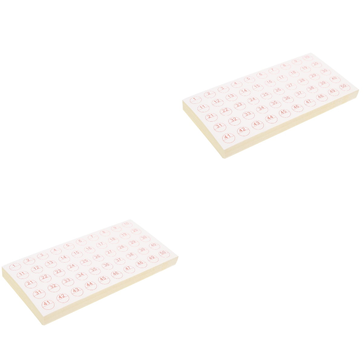 WORGEOUS 100 Sheets Classification Stickers Label Stickers Number ...