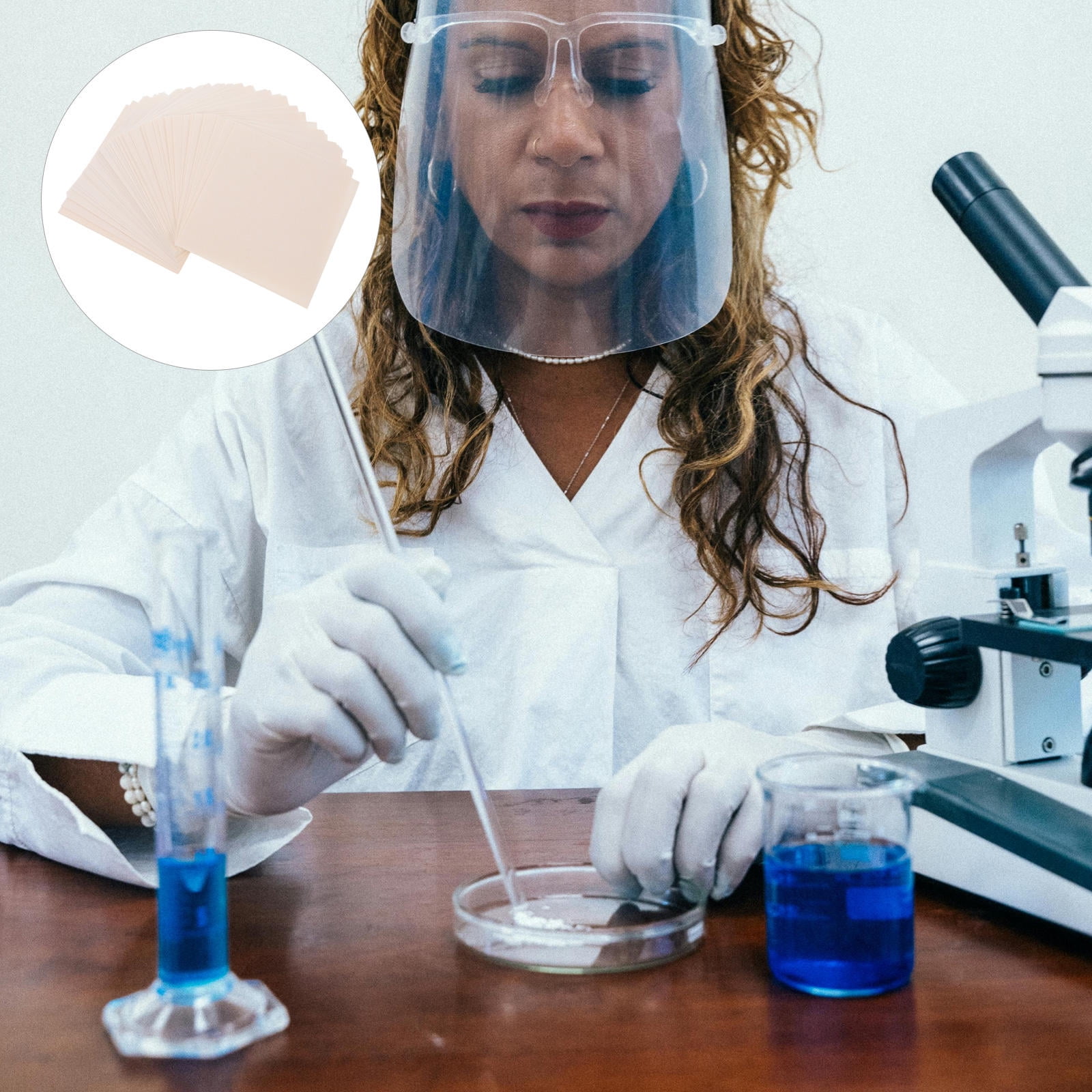 WORGEOUS Laboratory Filter Papers Paper 100 Sheets 3.9x3.9in - Walmart.com