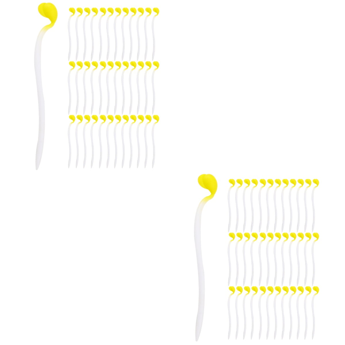 WORGEOUS 100 pcs Pull Bean Sprout Colorful Pulling Bean Sprout Strings ...