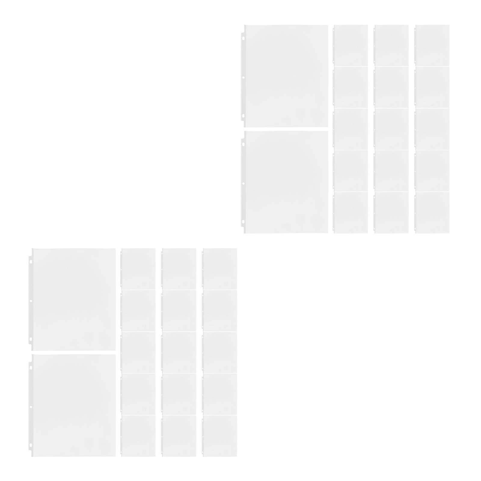 WORGEOUS 100 pcs Sheets Plastic Sleeves Heavy Duty Sheet Protectors ...