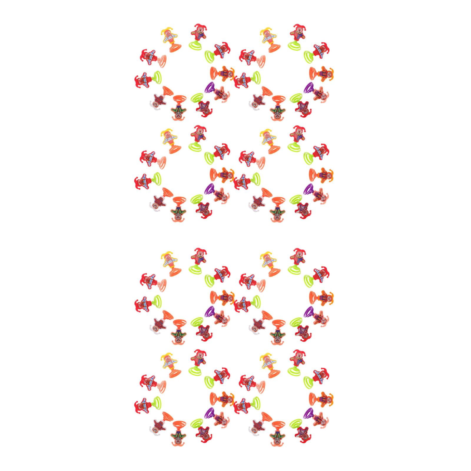 WORGEOUS 100 pcs Spring Toy Clown Spring Jumping Toy Cartoon Jump ...