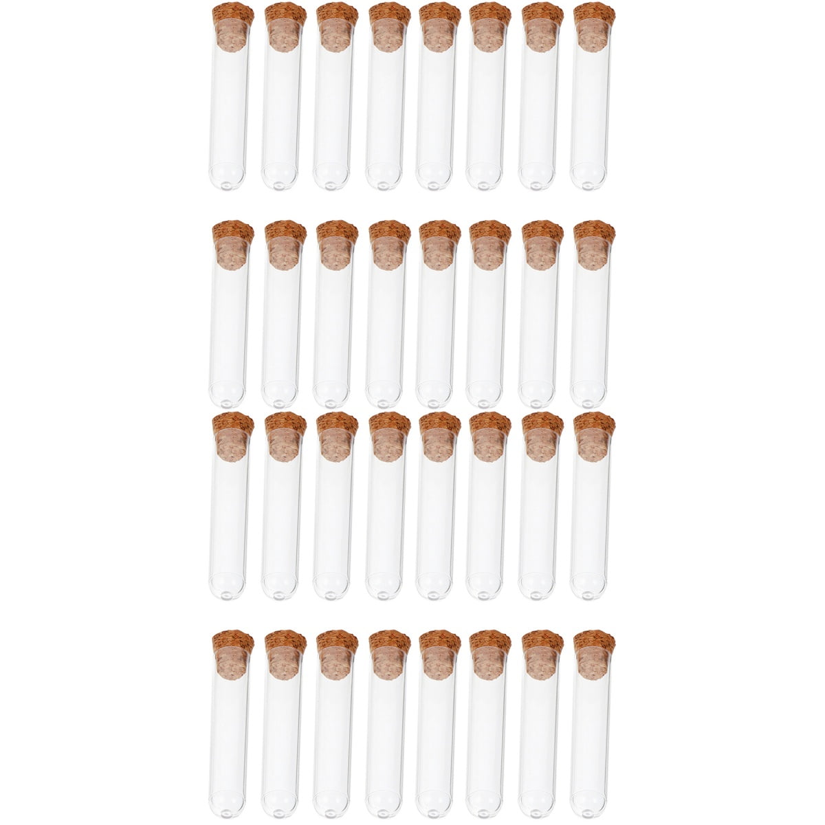 WORGEOUS 100 pcs Tiny Vials Small Test Tubes Bottles Liquid Sample ...
