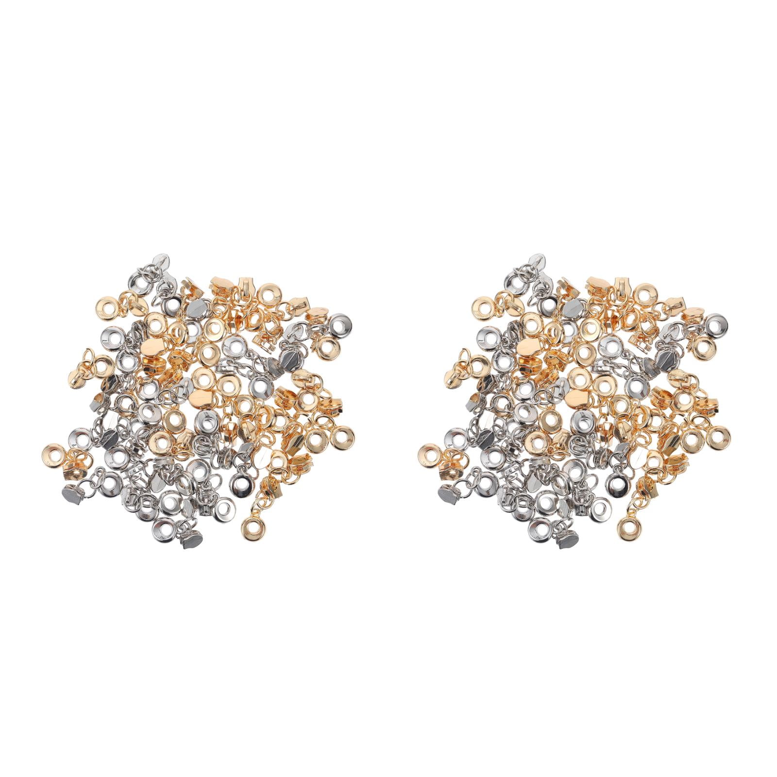 WORGEOUS 100 pcs Zipper Clothes Pull Puller Bag Zip End Fixer Zipper ...