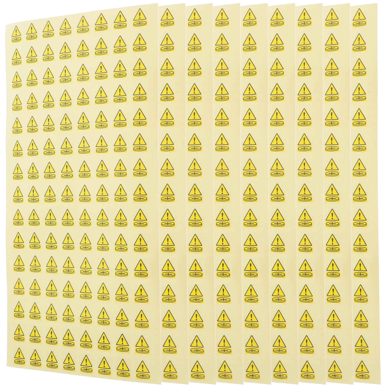 WORGEOUS 1000 Pcs Caution Stickers Warning Labels Lamp Holder Clips ...