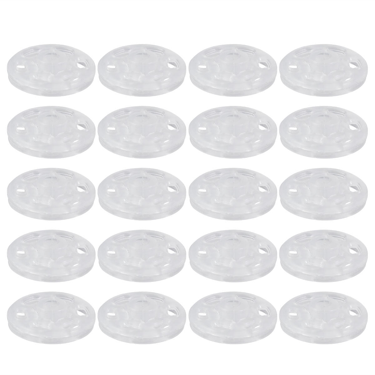 WORGEOUS 1000 Pcs Plastic Shirt Buttons Fabric Snaps for Sewing ...