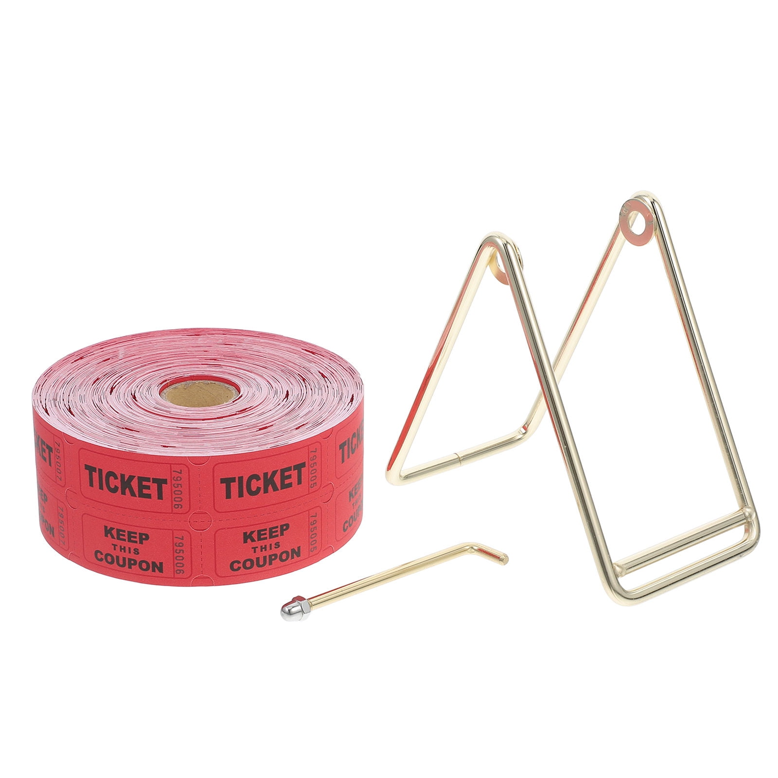 WORGEOUS 1000pcs Double Raffle Tickets Rolls with Stand Double Roll ...
