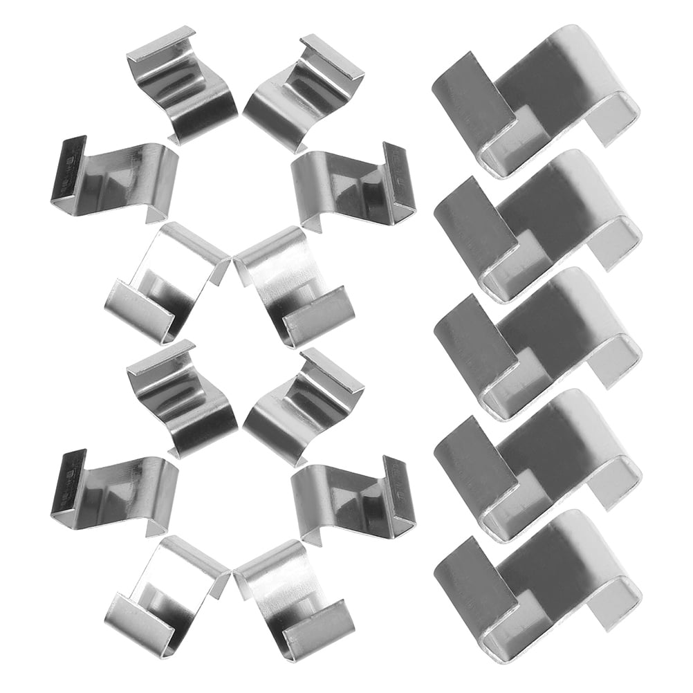 WORGEOUS 100Pcs Greenhouse Z Designed Glass Clips Stainless Steel Glass ...