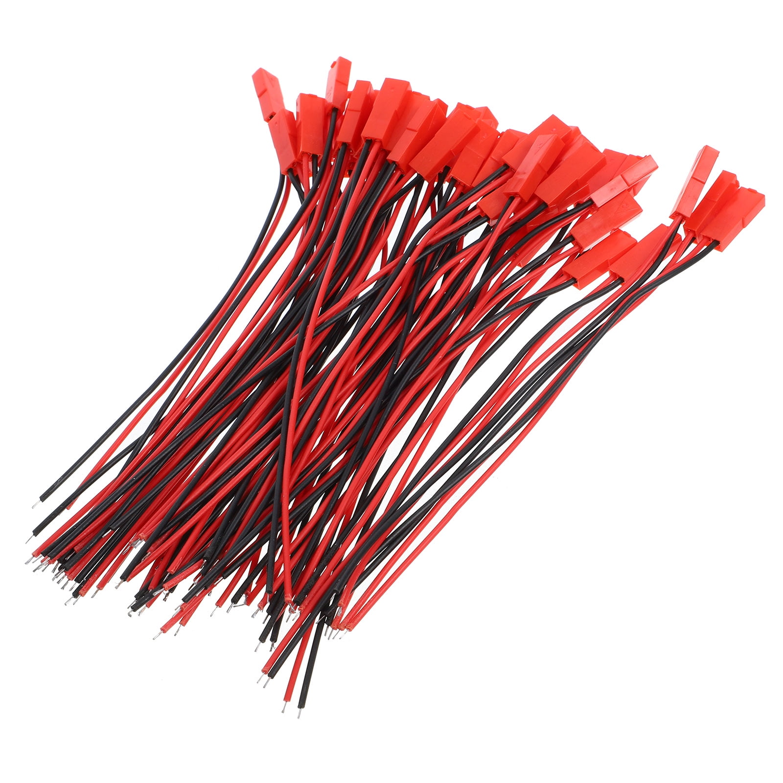 WORGEOUS 100Pcs Terminal Connector Cable PVC Black for Plug and Unplug ...